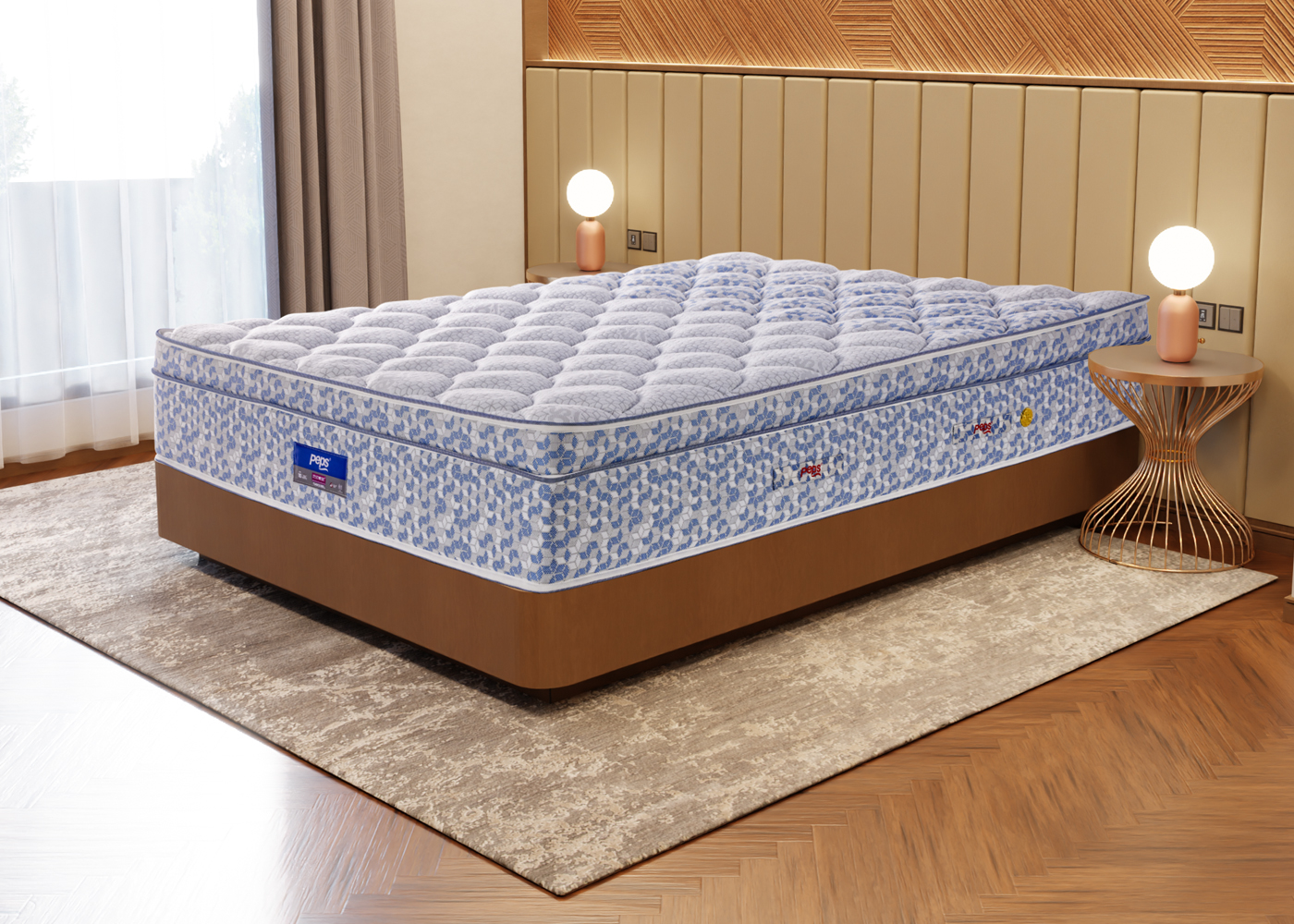 Peps Restonic Euro Top Mattress Carousel Cream Design